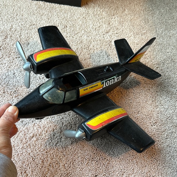 Tonka | Toys | Vintage 979 Tonka Hand Commander Black Airplane Turbo ...